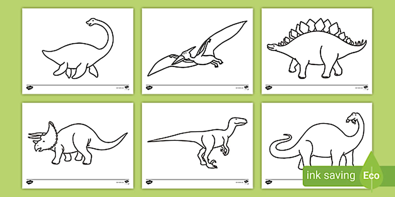 Dinosaur Coloring Pages for Kids | Twinkl USA (teacher made)