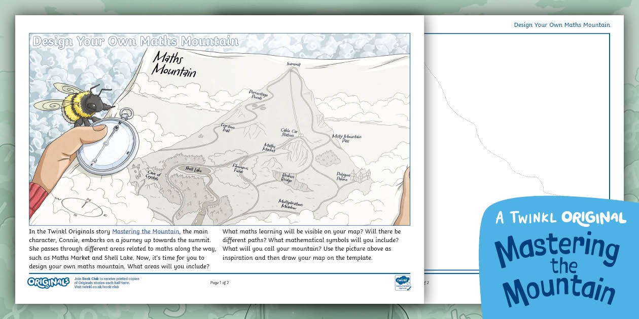 👉 Design Your Own Maths Mountain Map Activity - Twinkl