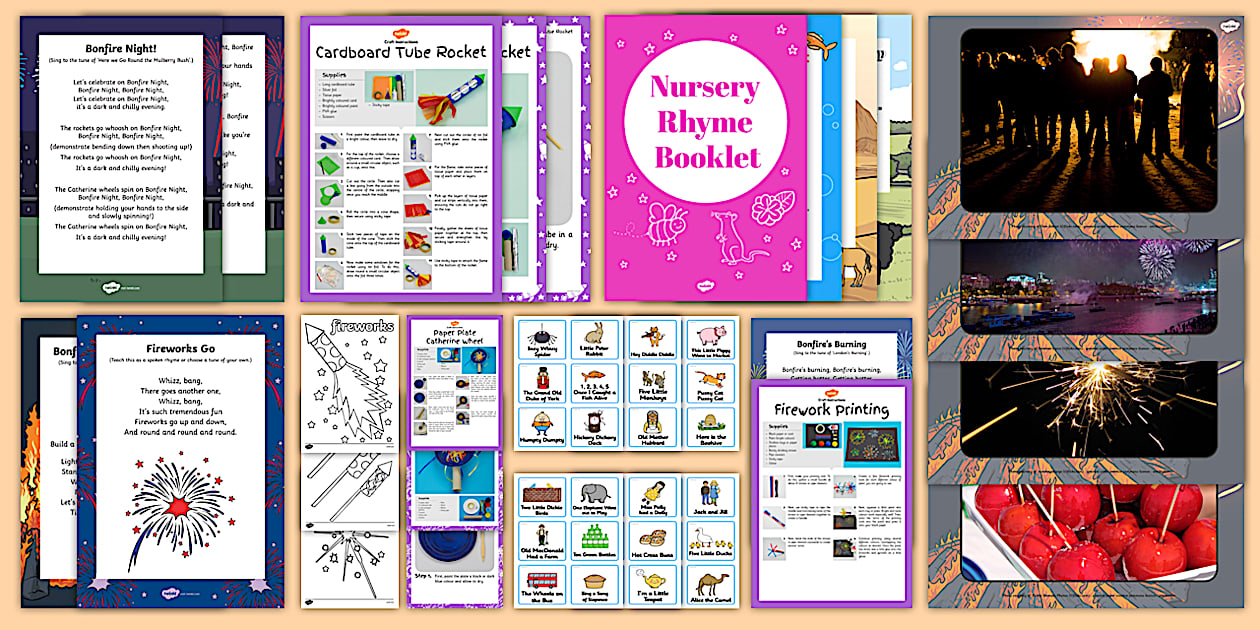 Bonfire Themed Intergenerational Toddler Singing Group Resource Pack