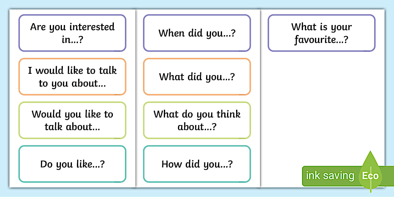 Conversation Starters (teacher made) - Twinkl