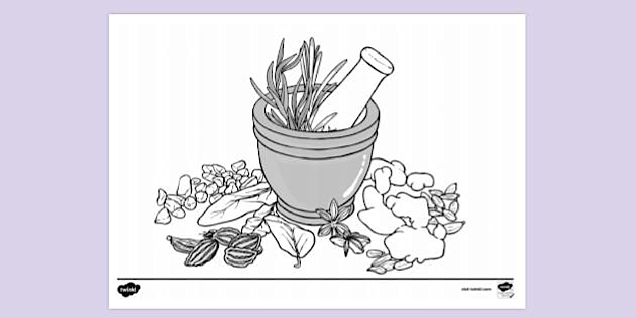 Seasoning Colouring Sheet (Teacher-Made) - Twinkl