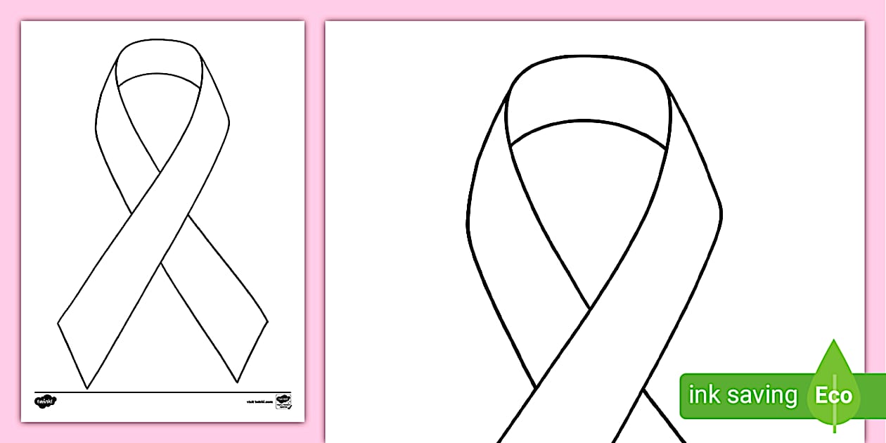 Awareness Ribbon Template | Twinkl (teacher made) - Twinkl