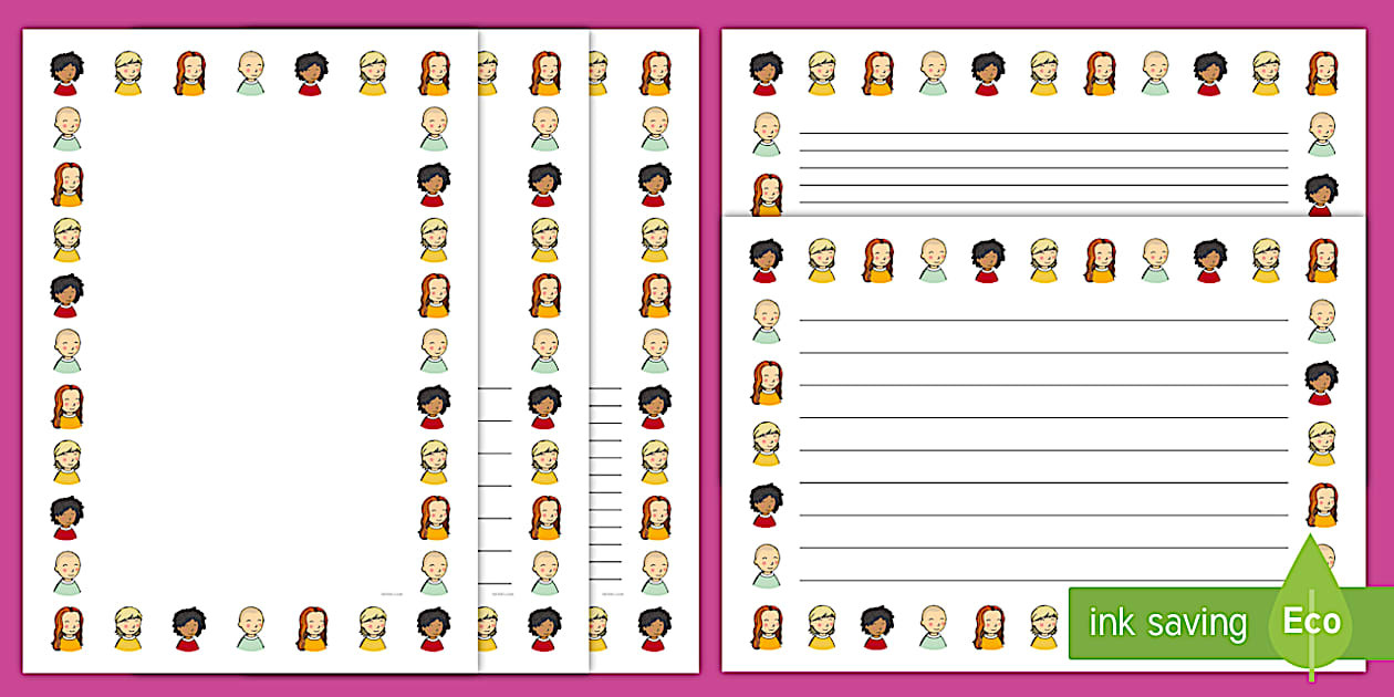 Ourselves Page Borders (teacher made) - Twinkl