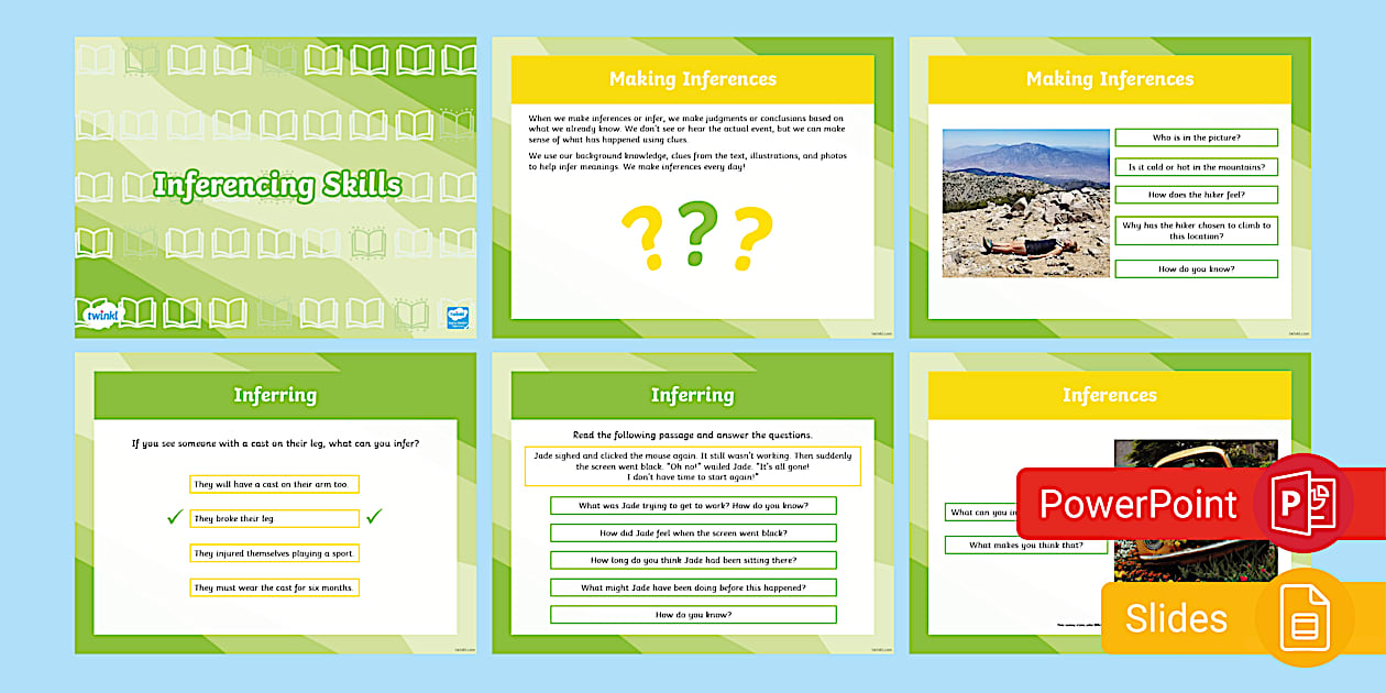 Inferencing Skills PowerPoint & Google Slides - Twinkl