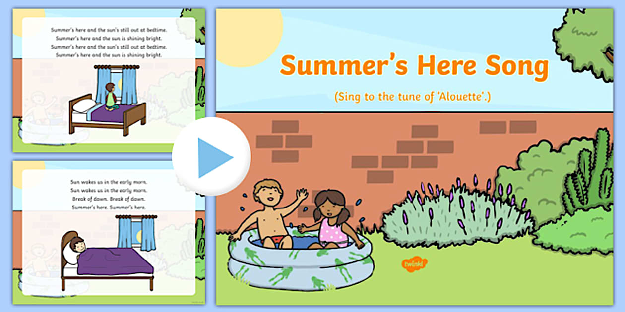 Summer's Here Song PowerPoint (teacher made) - Twinkl