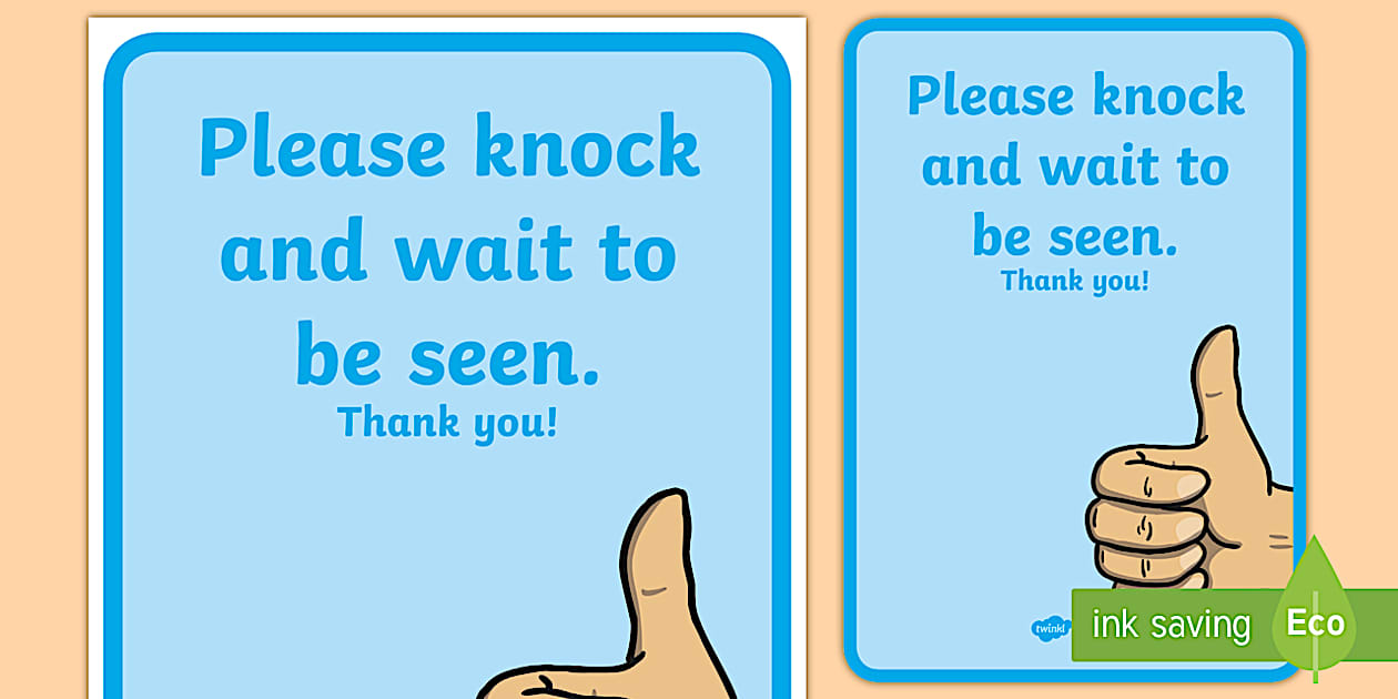 👉 Staff Room Door A4 Display Poster