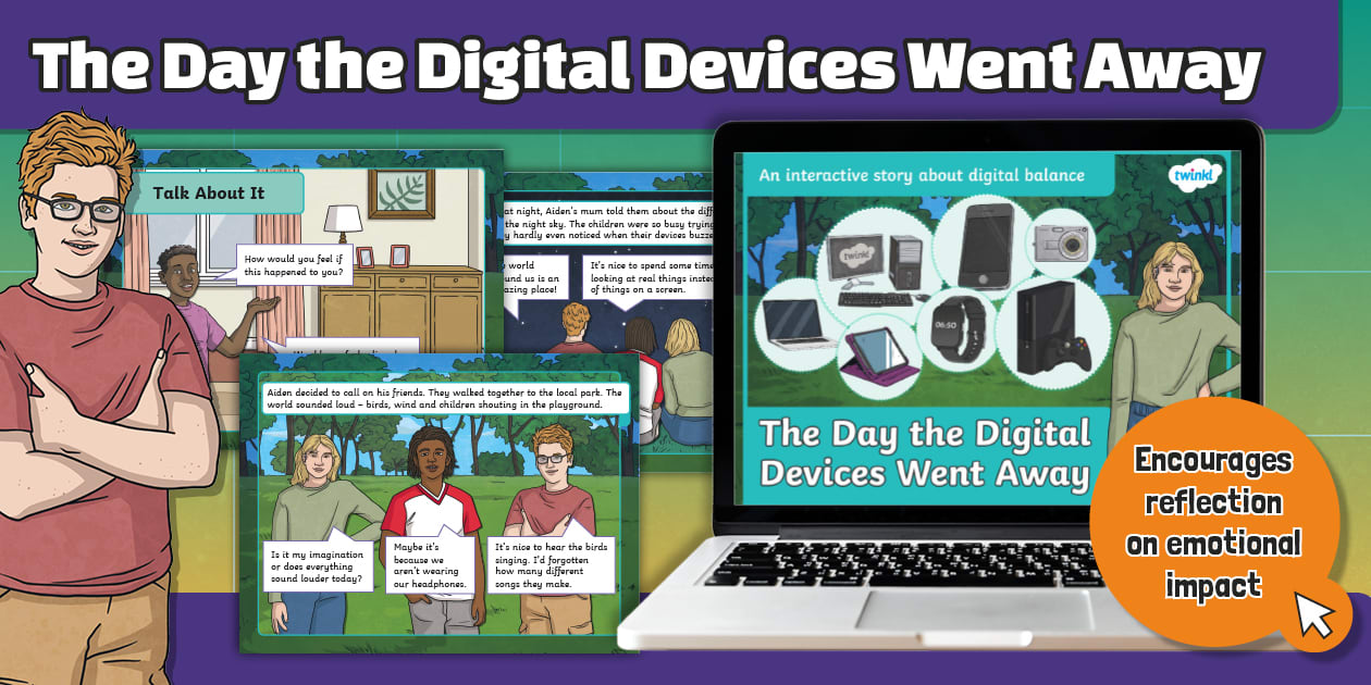 Digital Detox Story PowerPoint for KS2