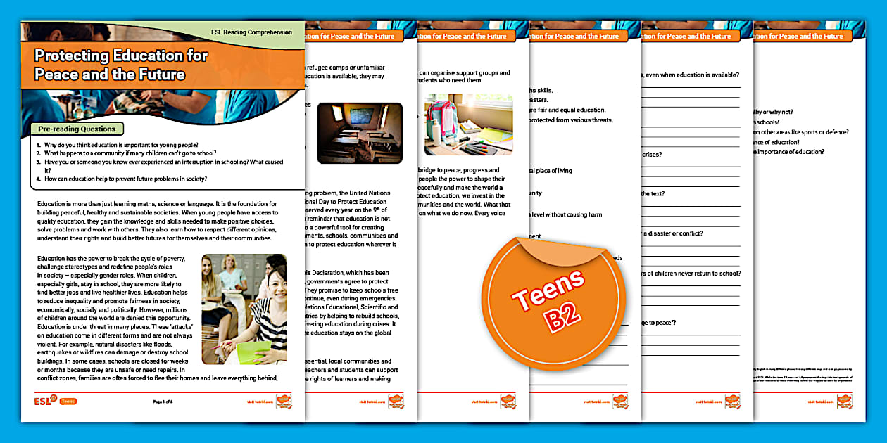 Comprehension: Protecting Education for Peace and the Future