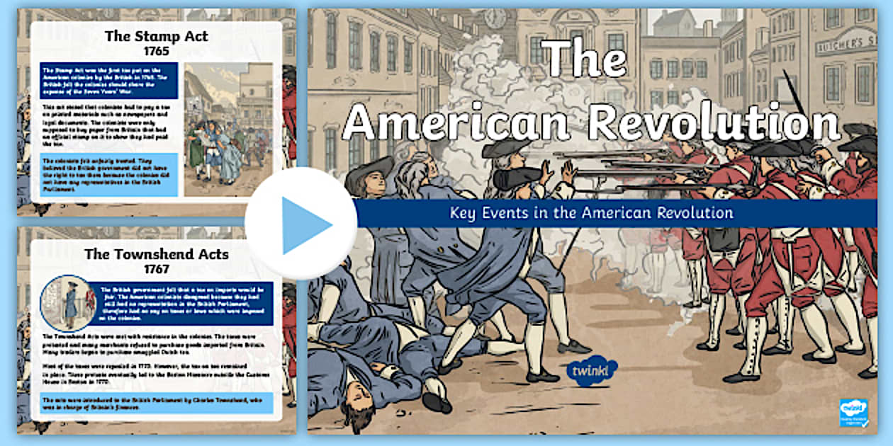 The American Revolution PowerPoint - Twinkl