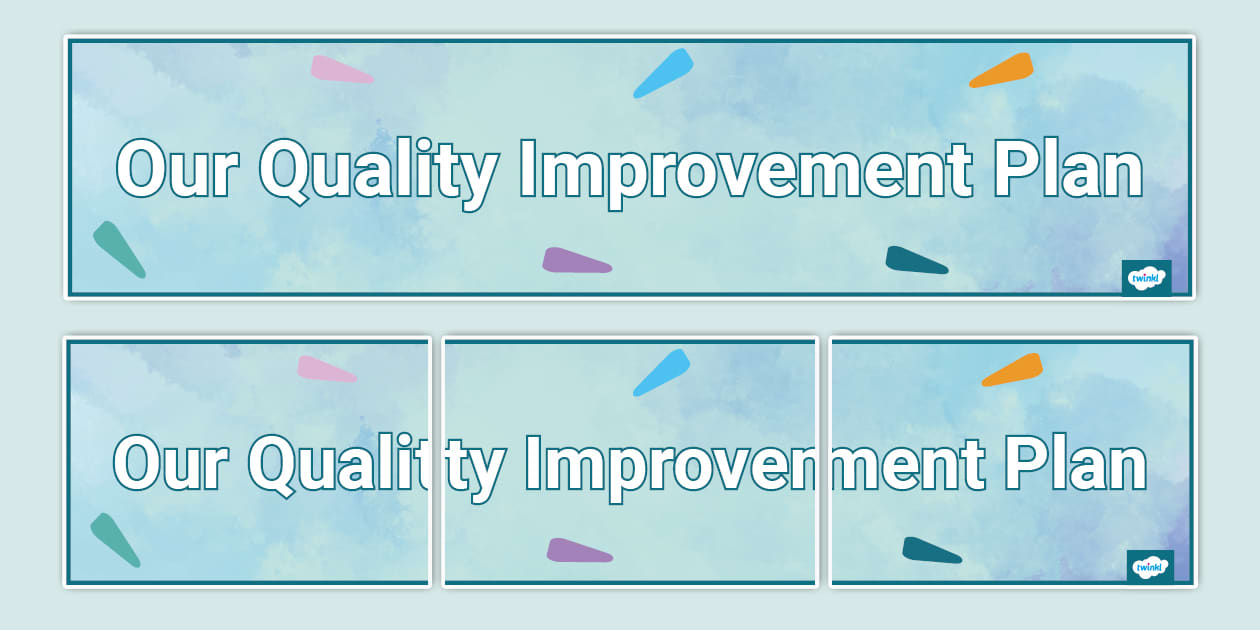 Our Quality Improvement Plan Display Banner (Teacher-Made)