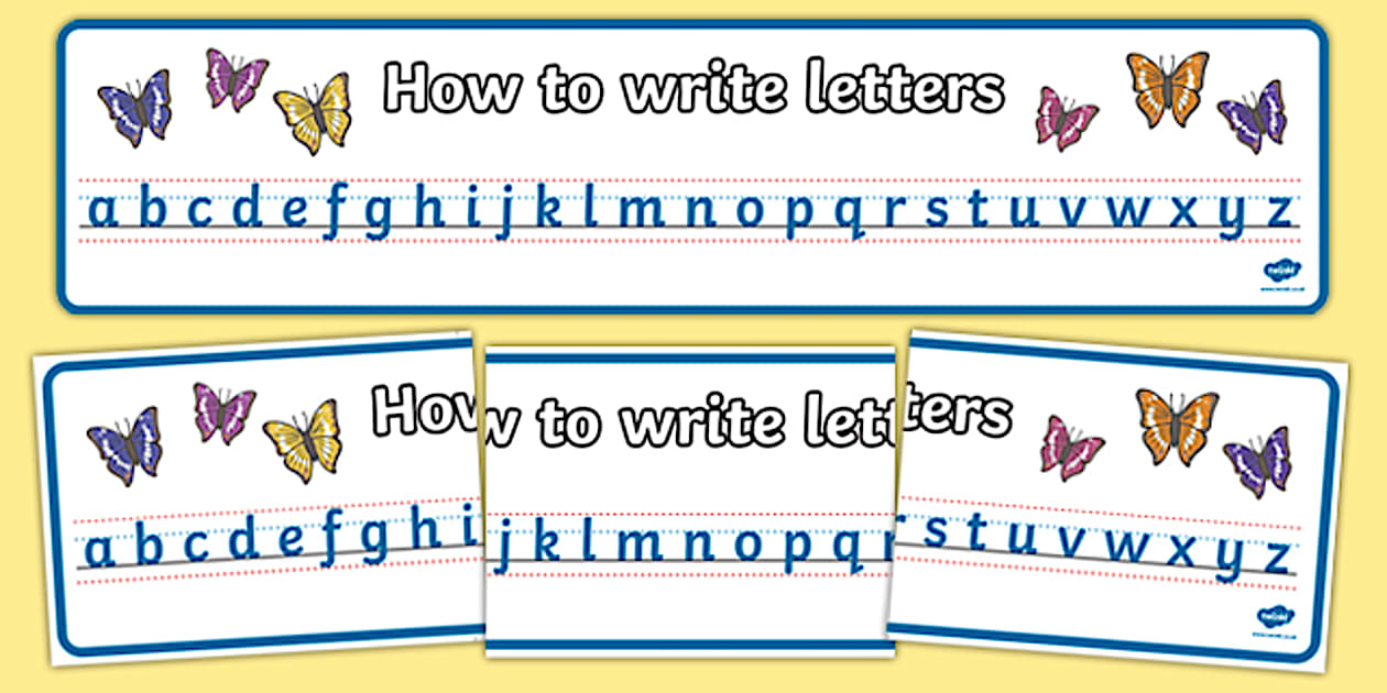 Butterfly Alphabet Chart - Primary Resources (teacher made)