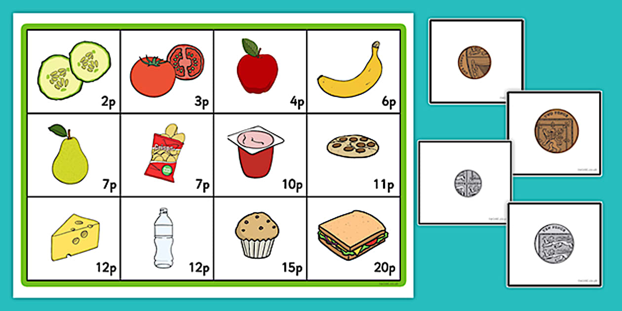 Coin Addition Bingo Game to 20p (teacher made) - Twinkl