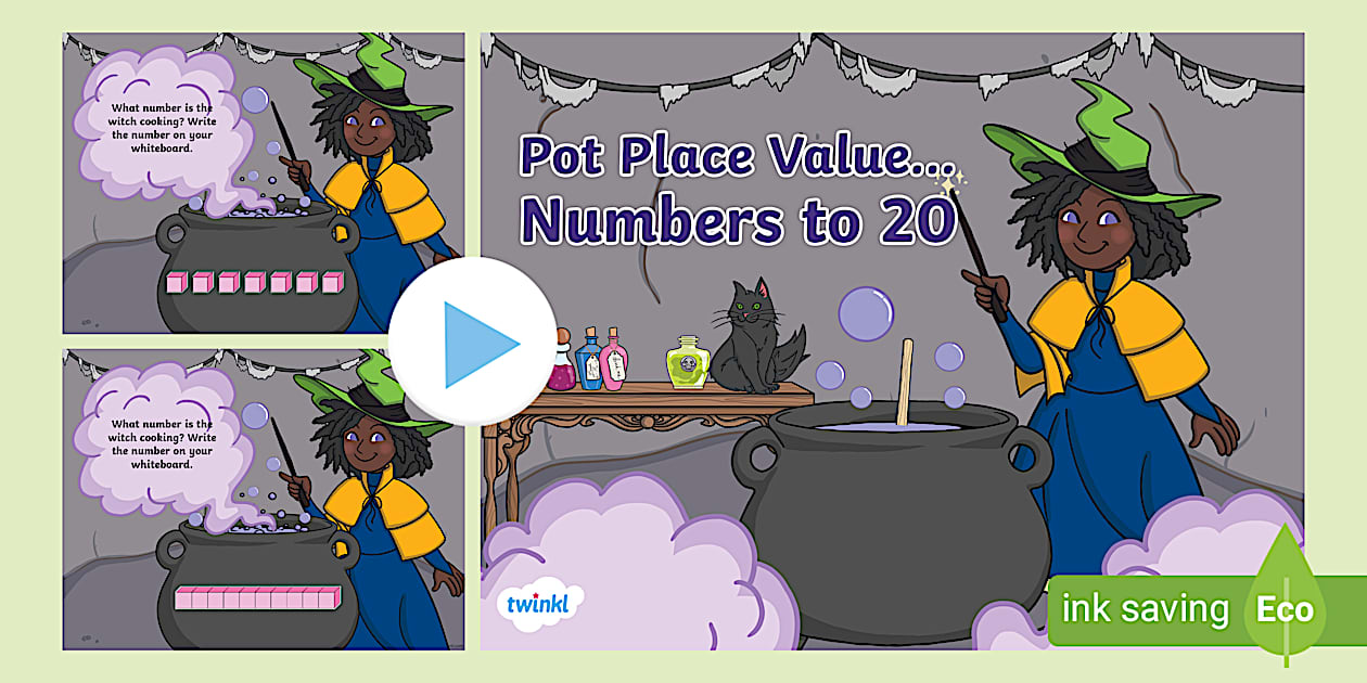 Pot Place Value: Numbers to 20 (Teacher-Made) - Twinkl