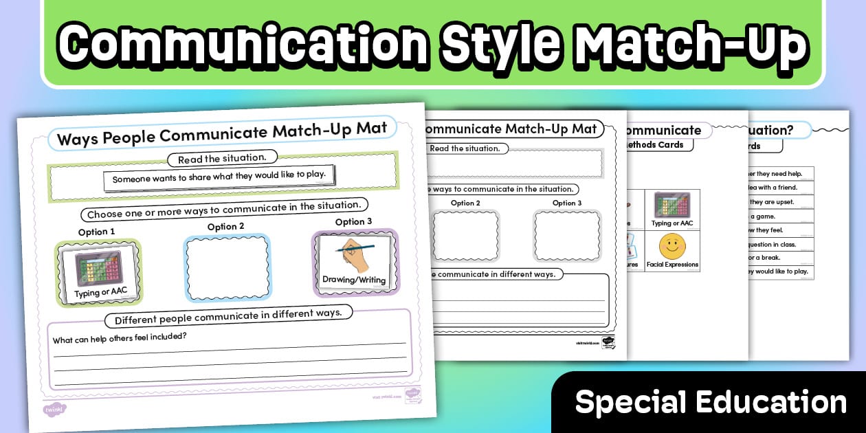 Communication Style Match-Up | Autism Acceptance
