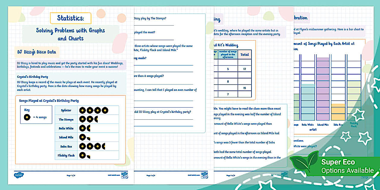 Statistics: Solving Problems with Graphs and Charts - Twinkl