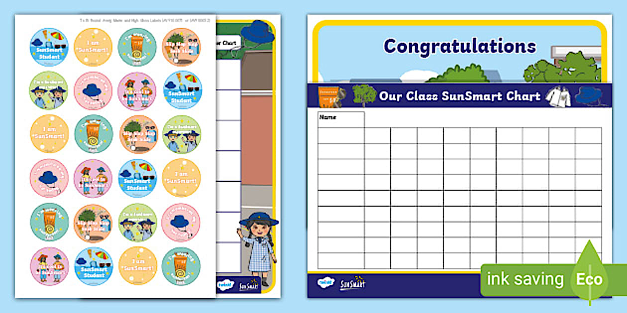 FREE! - SunSmart Rewards Pack (teacher made) - Twinkl