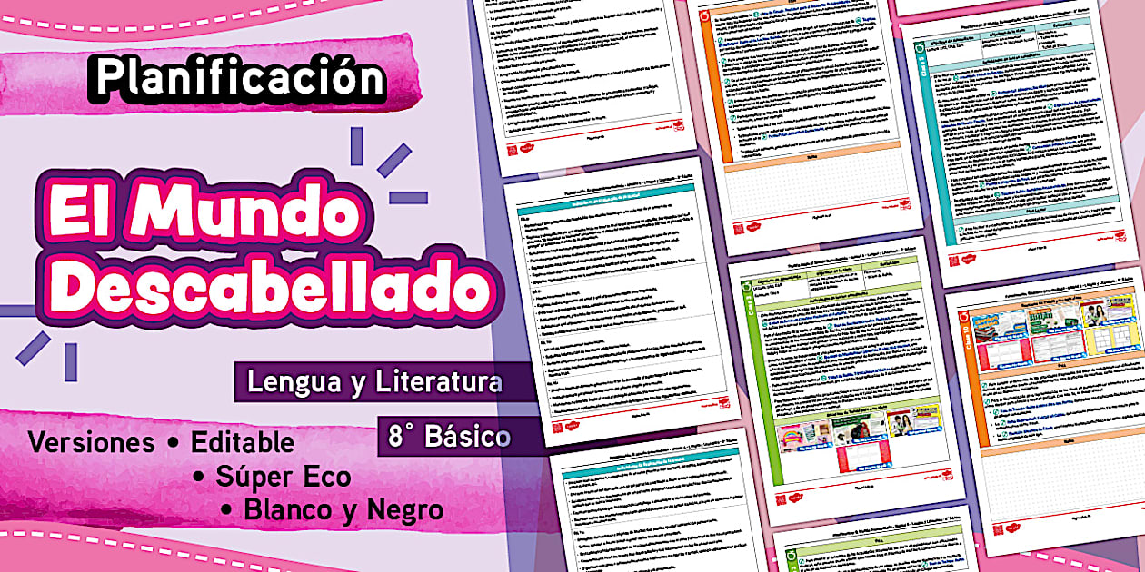 Planificación | El Mundo Descabellado | 8° Básico | Unidad 6