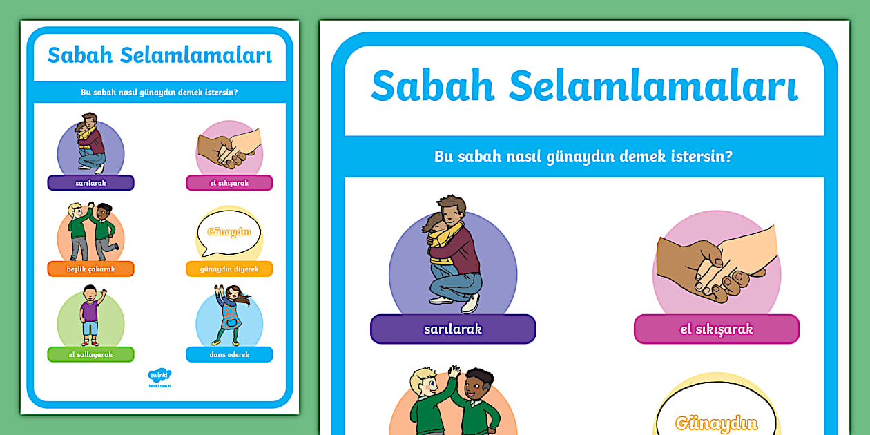 Sabah Selamlamaları | Poster (professor feito) - Twinkl