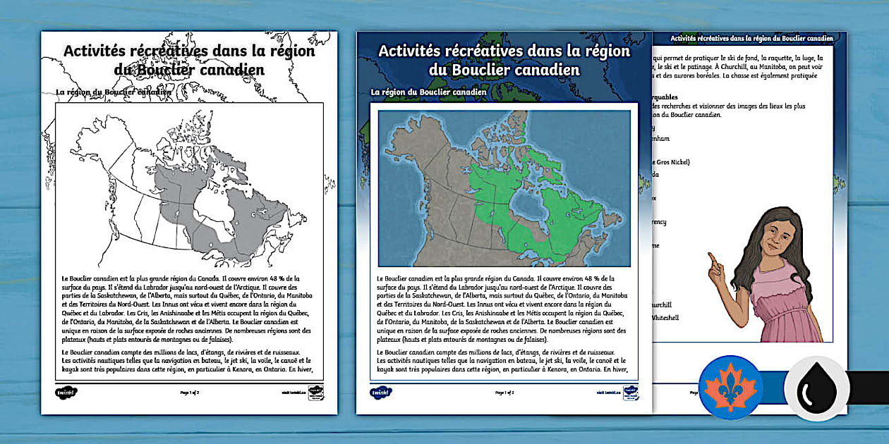 Recreational Activities in the Canadian Shield Region Fact File French