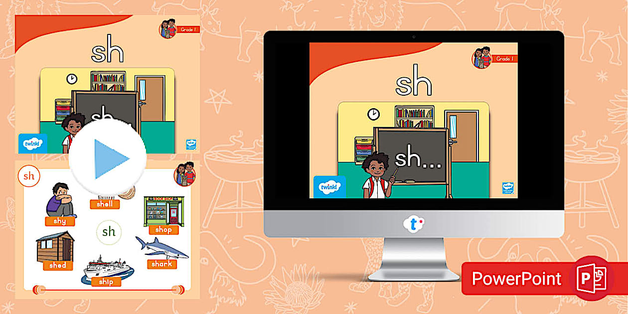 Grade 1 Phonics: sh-:PowerPoint Presentation