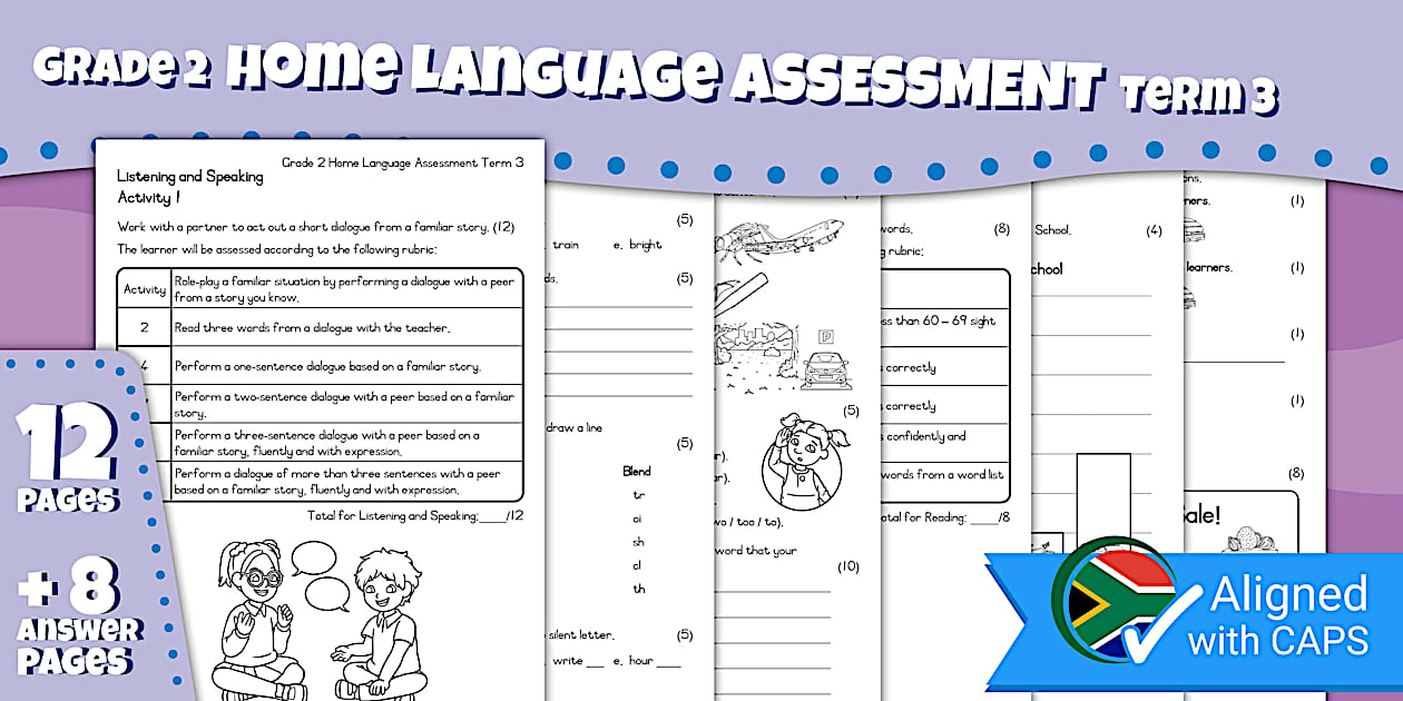 Grade 2 HL Term 3 - Formal Assessment (CAPS Aligned)