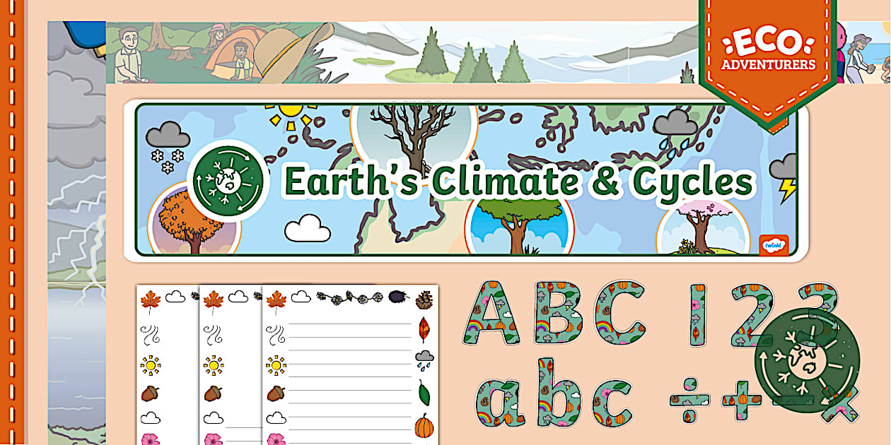 Kindergarten Earth's Climate & Cycles: Display Pack