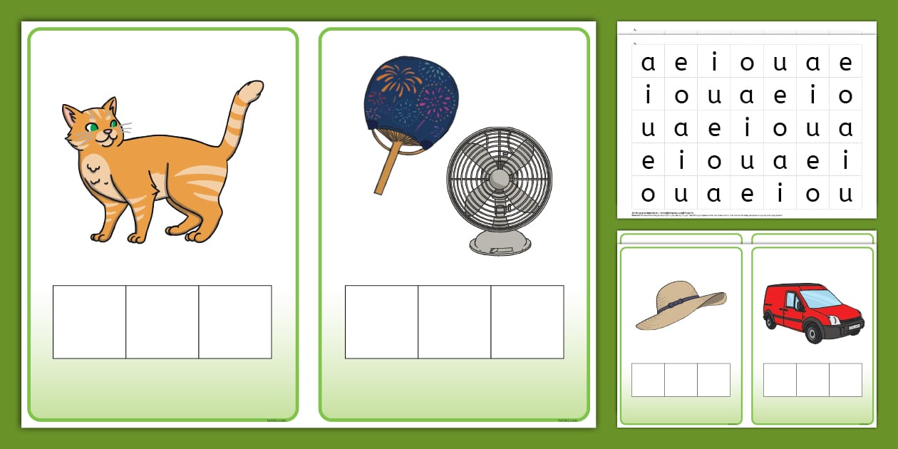 CVC音素 穴埋めゲーム CVC ワード Phonemes｜英語学習｜小学校低学年向けの英語復習