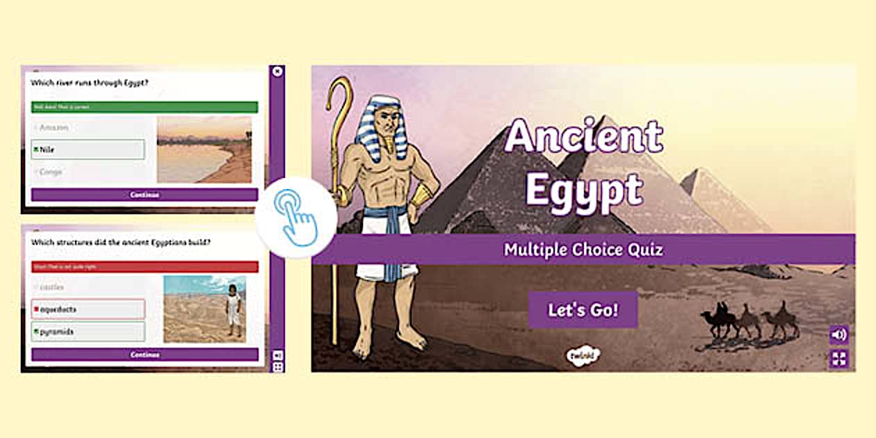 Interactive History Quiz | Ancient Egypt Interactive Quiz