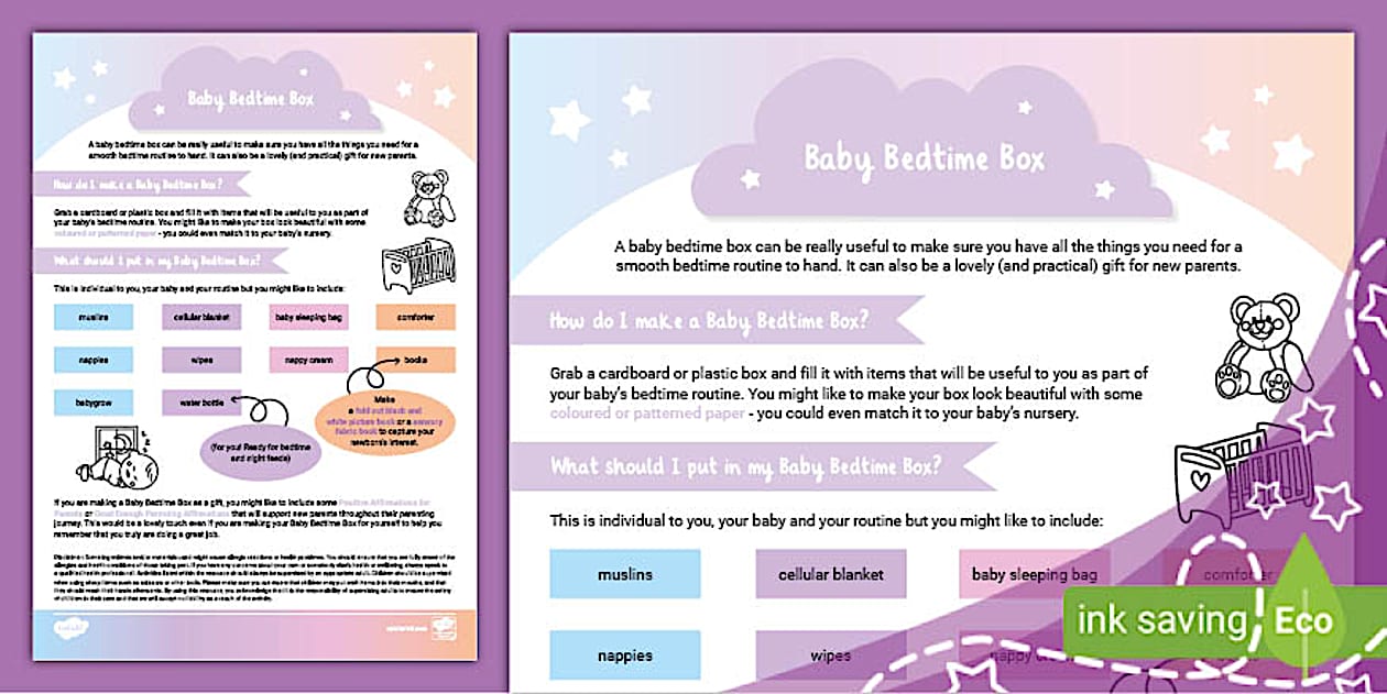 Baby Bedtime Box (teacher made) - Twinkl