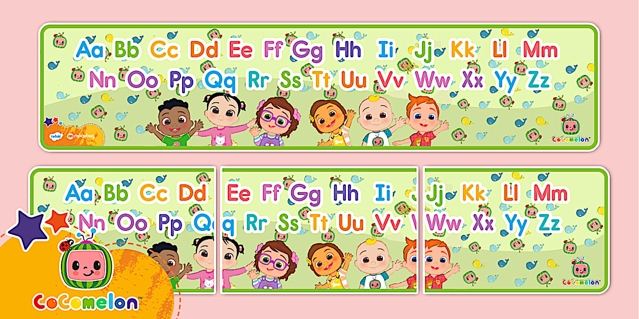 CoComelon Alphabet Banner for Learning Fun | Twinkl