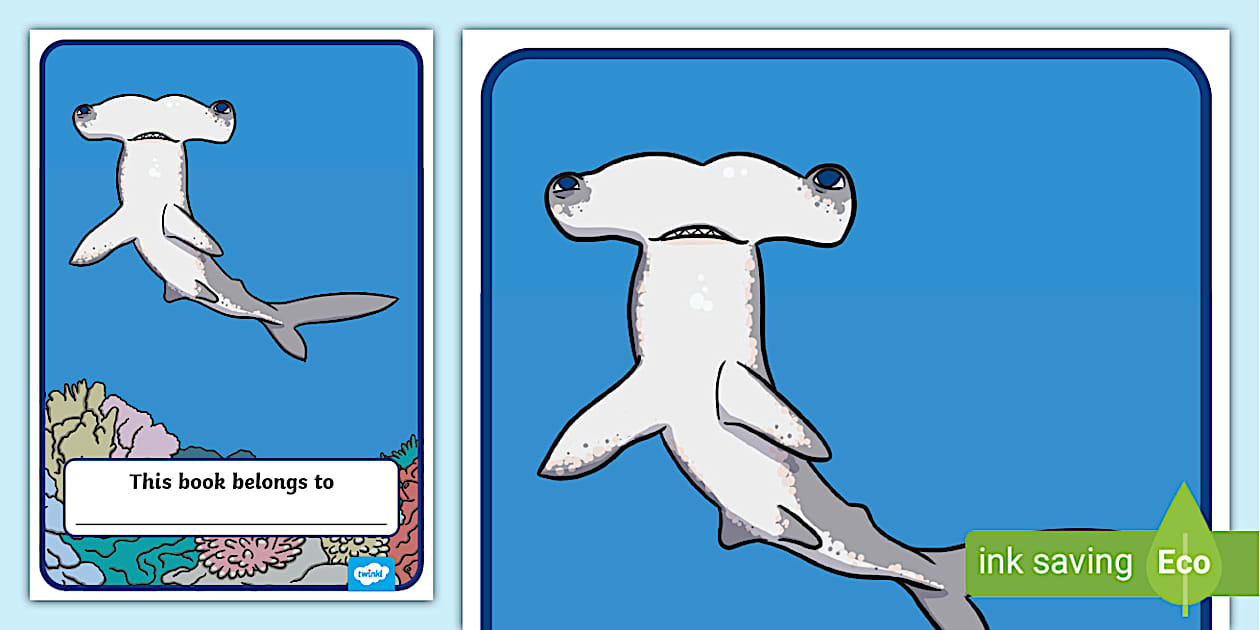 Hammerhead Shark Book Cover (teacher made) - Twinkl