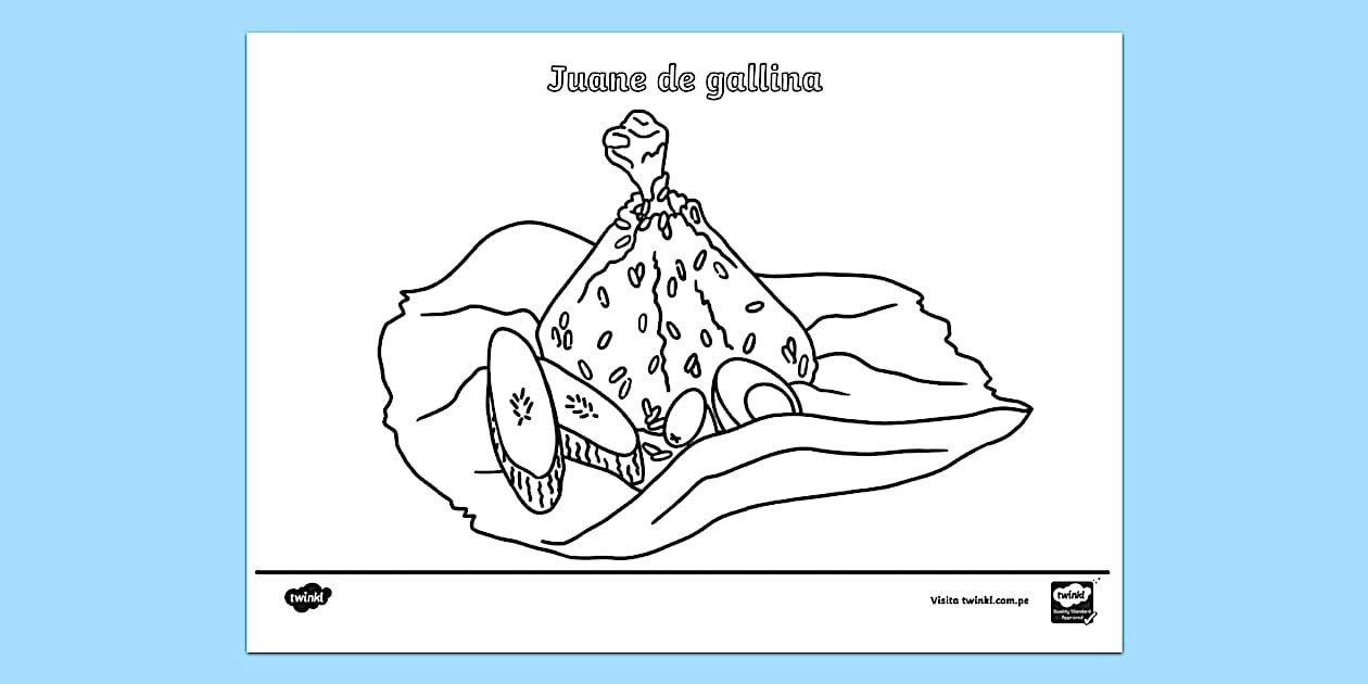 Lámina de juane para colorear | Materiales Educativos Twinkl
