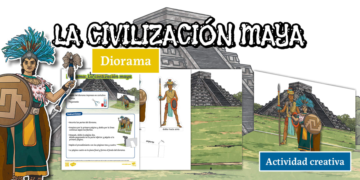 * NEW * Diorama: La civilización maya - Twinkl