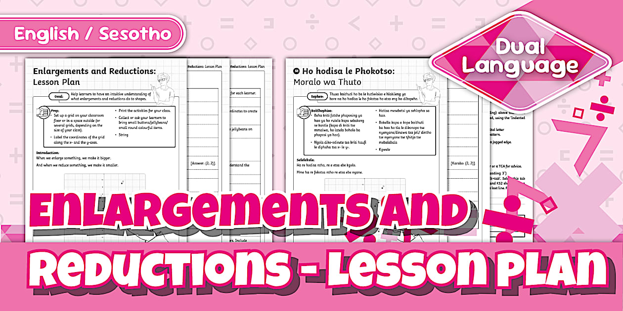 Grade7 Maths Term4 Enlargements and Reductions – Lesson Plan