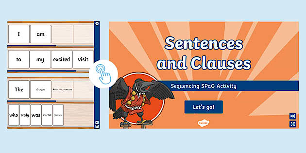 Sentences and Clauses Sequencing Activity - KS2 Revision