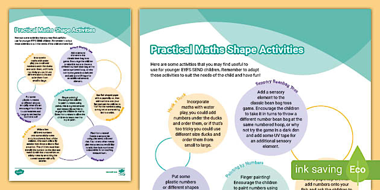 EYFS SEND Maths Activities (professor feito) - Twinkl