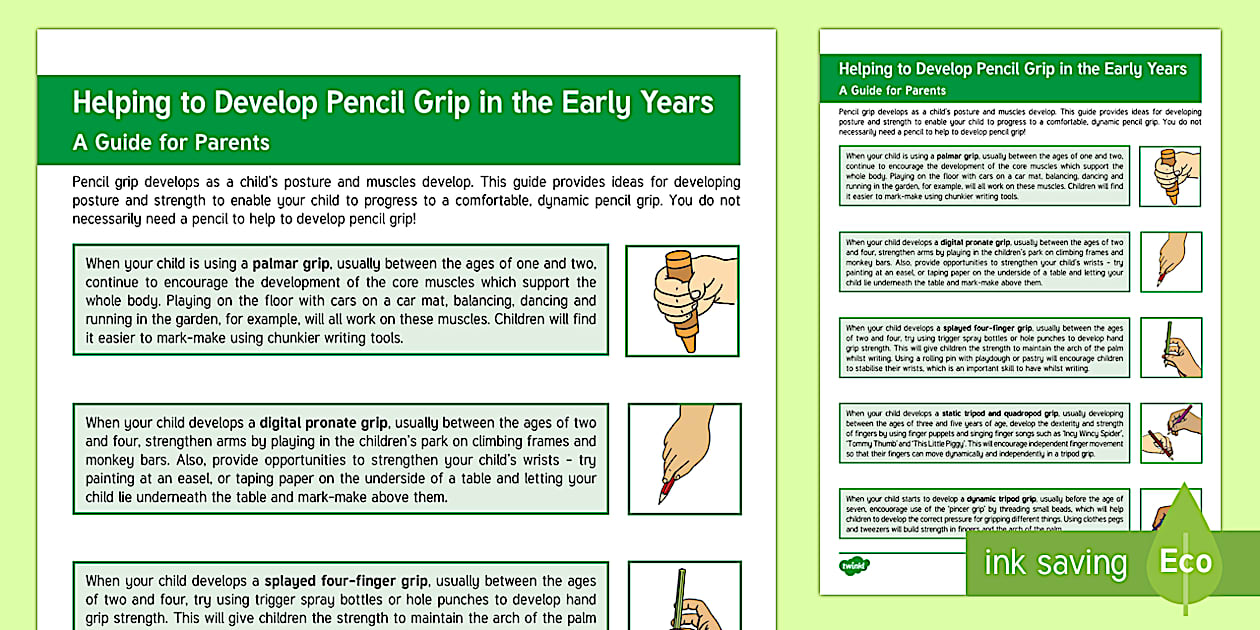 Helping to Develop Pencil Grip in the Kindergarten - Twinkl