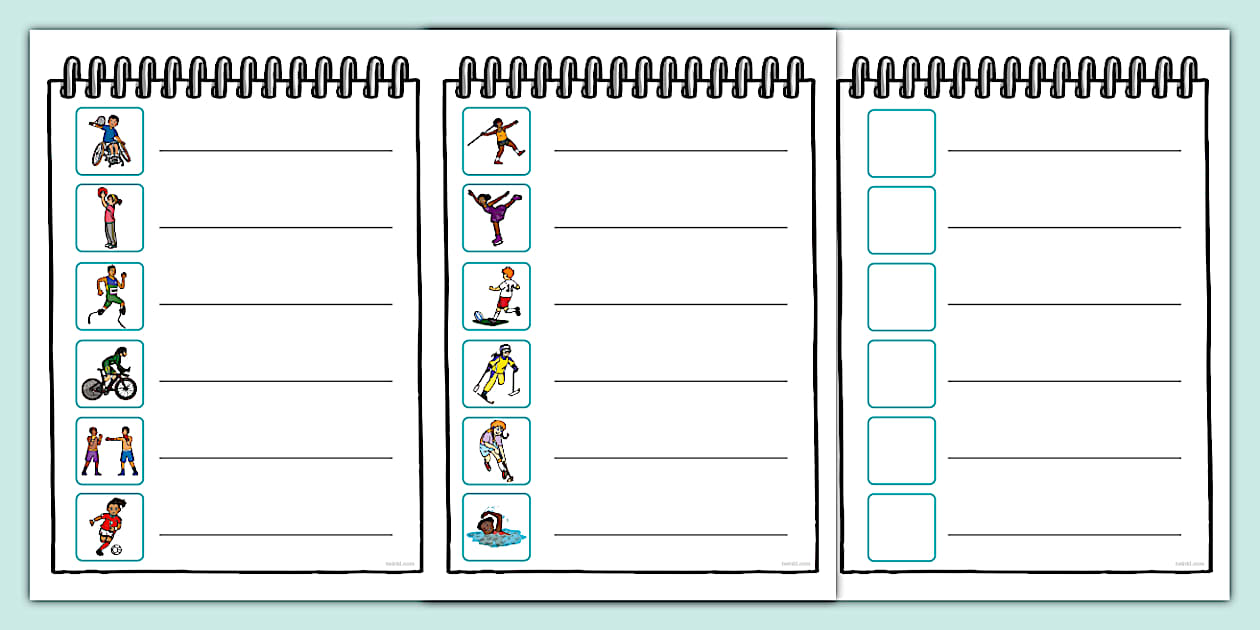 List of Sports Writing Activity (teacher made) - Twinkl