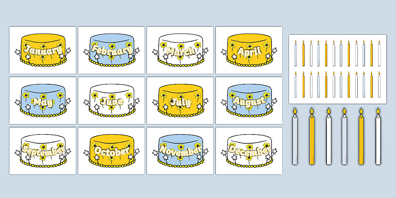 Buttercup-Themed Birthday Display (teacher made) - Twinkl
