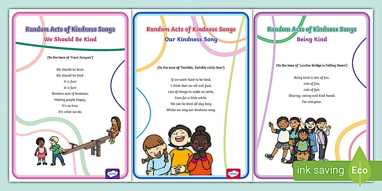 Random Acts of Kindness Songs | Twinkl | SEND | EYFS | KS1