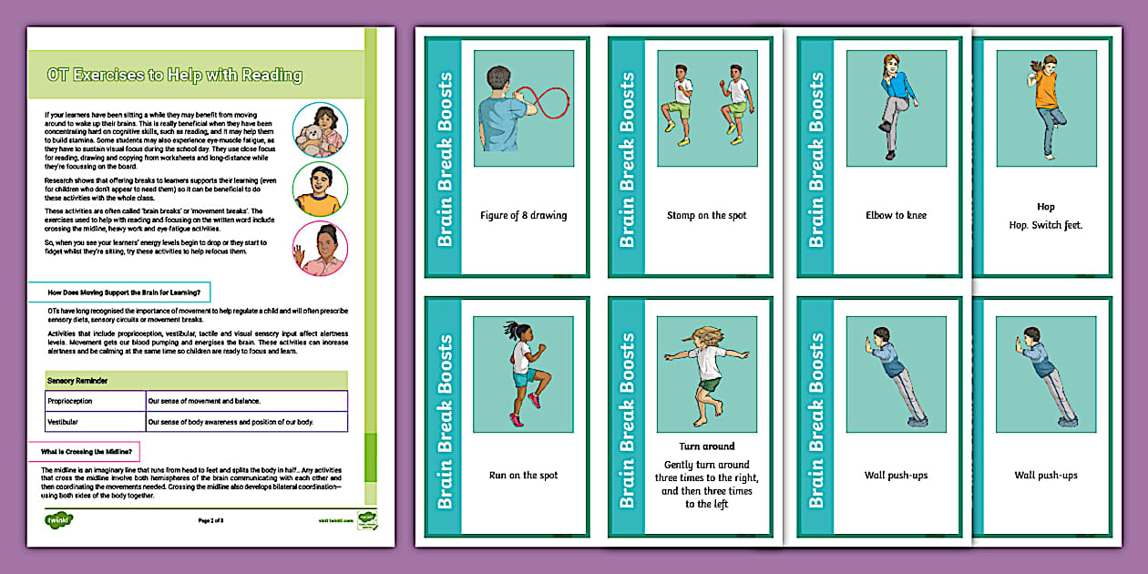 OT: Exercises to Help Reading and Focusing On Written Words