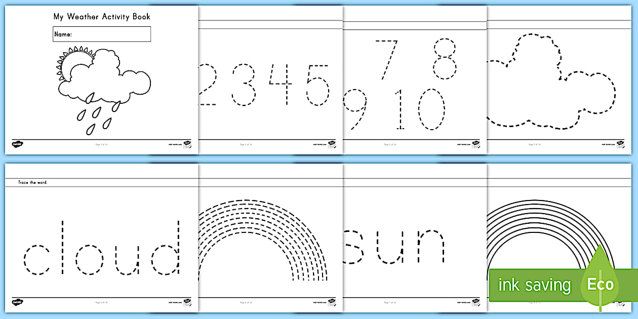 Weather Fine Motor Skill Activity Booklet (teacher made)