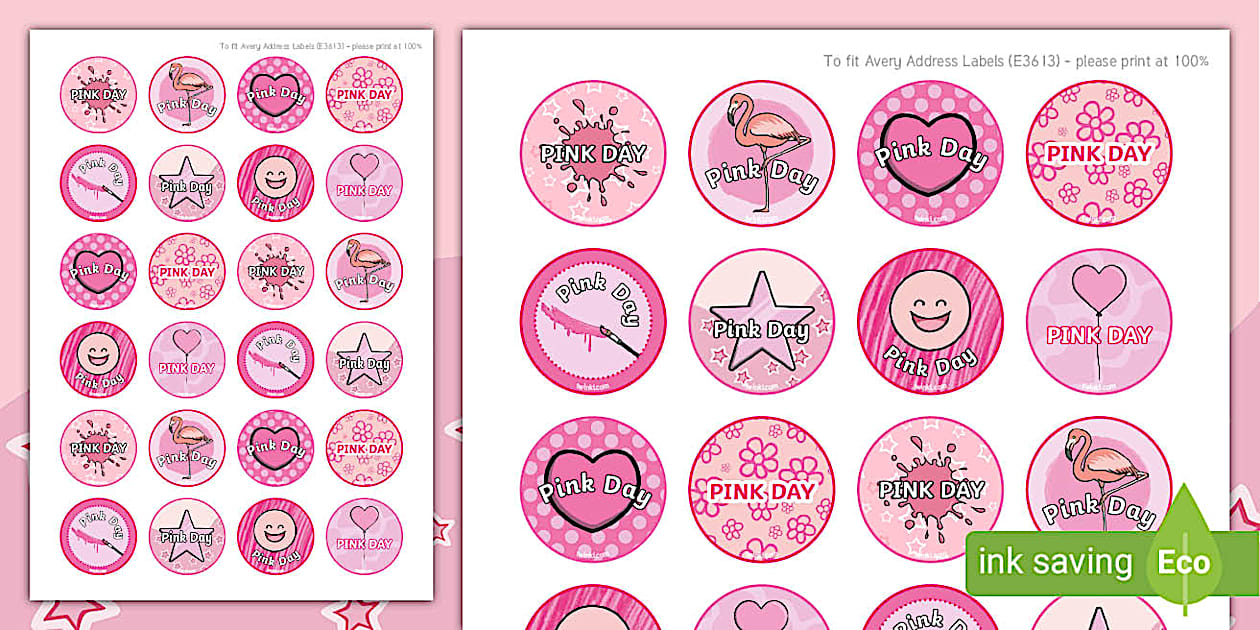 Pink Day Stickers (Teacher-Made) - Twinkl