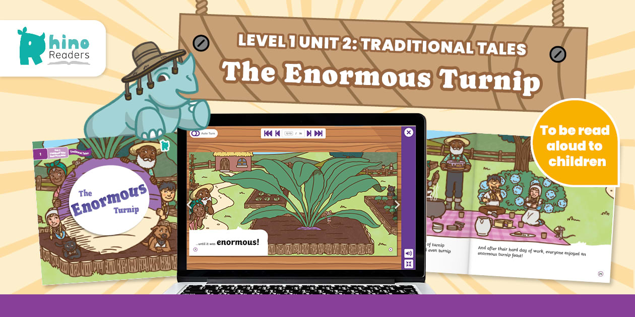 ‘The Enormous Turnip’ Phonics Ebook - Rhino Readers