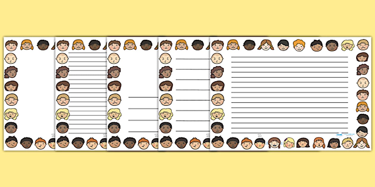 Editable Ourselves Page Borders (Landscape) - Twinkl