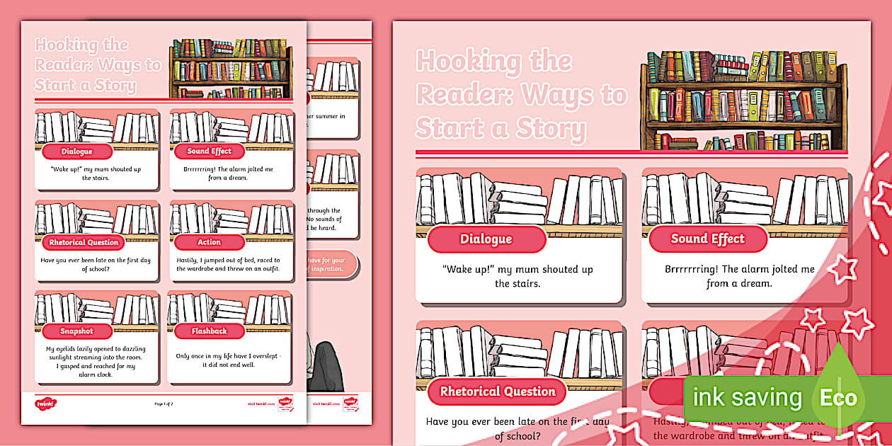 Hooking the Reader: Ways to Start a Story (teacher made)