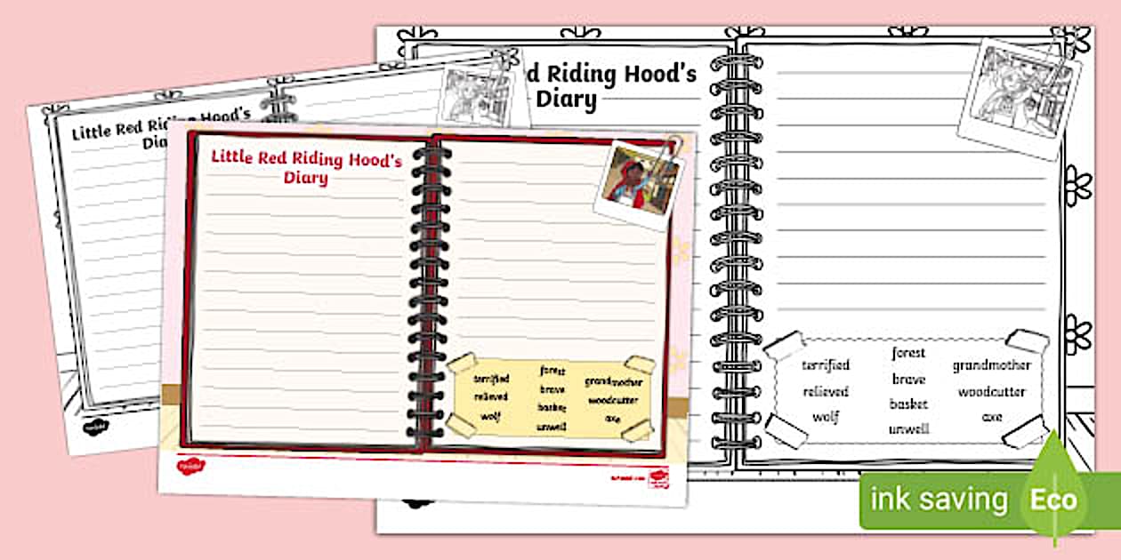 Diary of Little Red Riding Hood Writing Frame (teacher made)