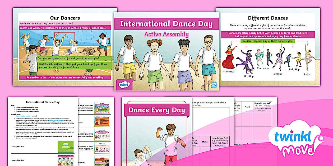 International Dance Day Active Assembly Pack - KS2 - Twinkl