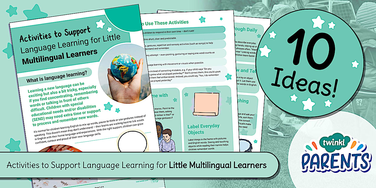 Activities for Multilingual Learners
