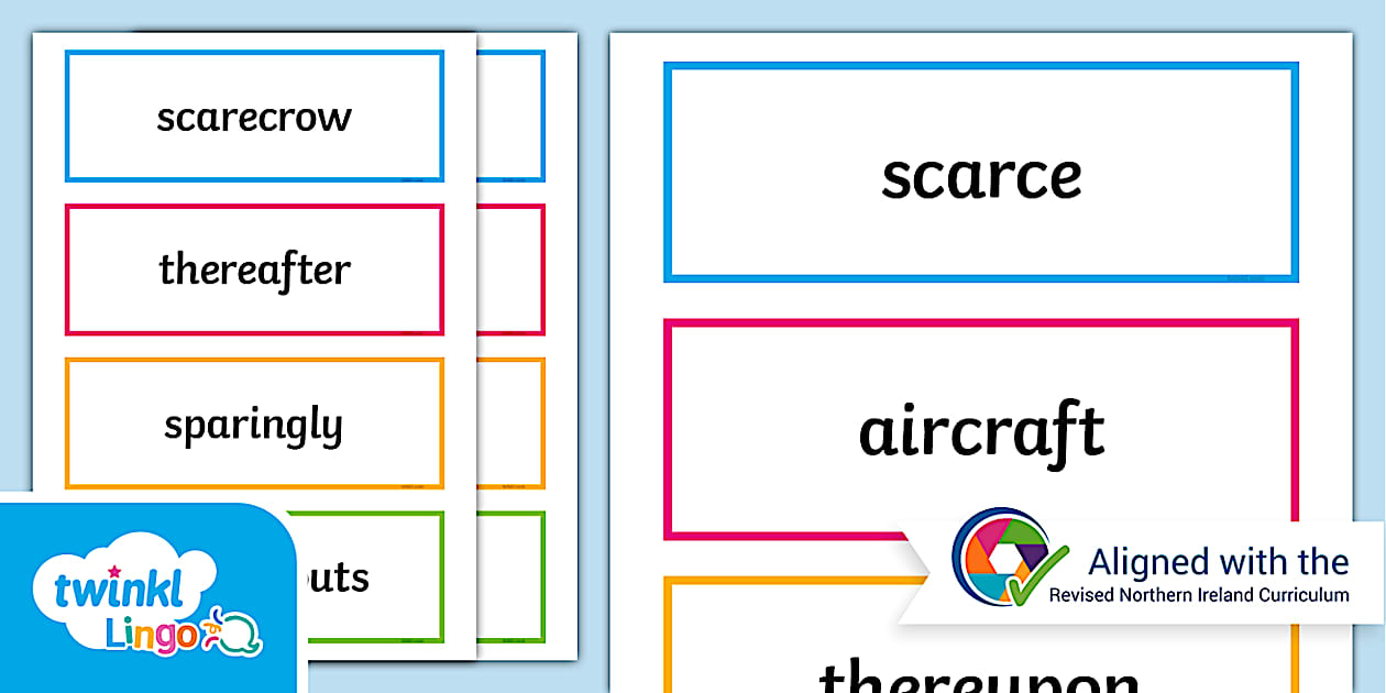 Linguistic Phonics Stage 5/6 Phase 4c 'air' Sound Word Cards